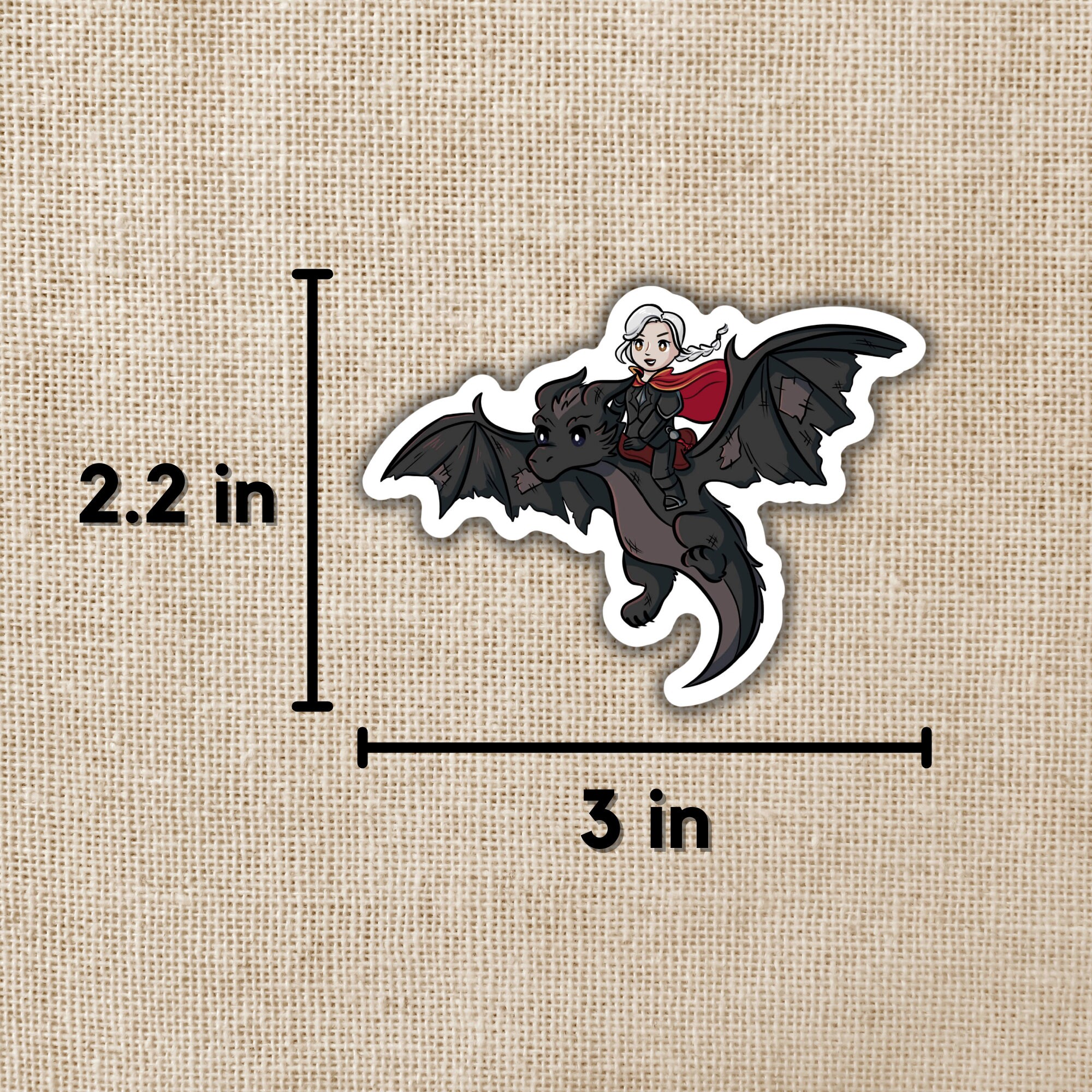 Manon Riding Abraxos Sticker Throne of Glass Inspired - Etsy