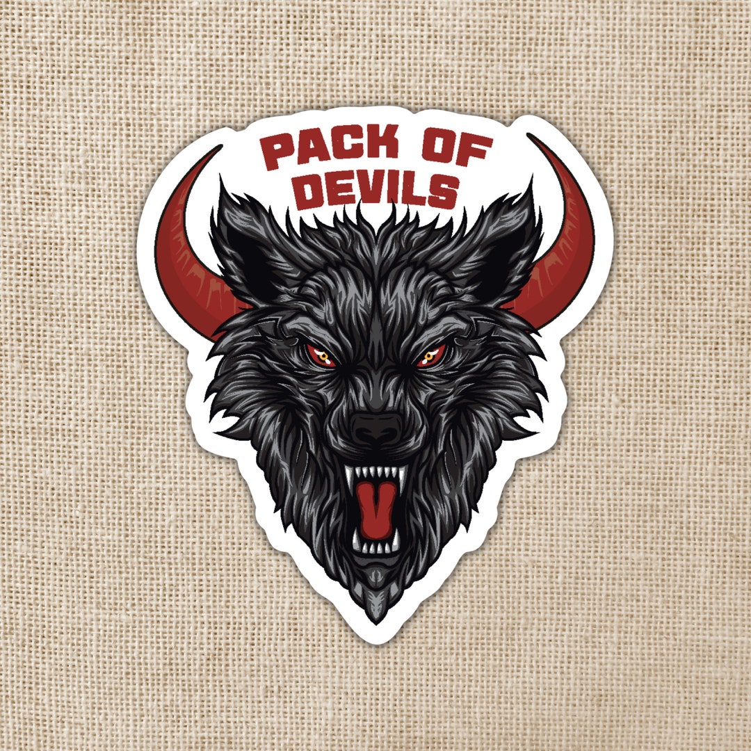 Pack of Devils Logo Sticker Crescent City, Sarah J. Maas - Etsy