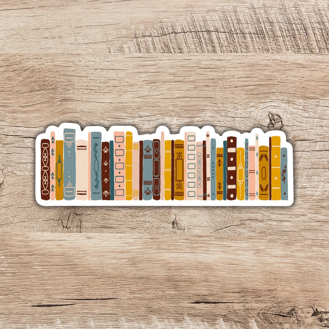 Vintage Book Collection 4-inch Sticker Gift for Book Lovers - Etsy