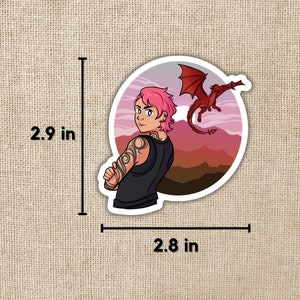 Imogen & Her Dragon Sticker Fourth Wing - Etsy