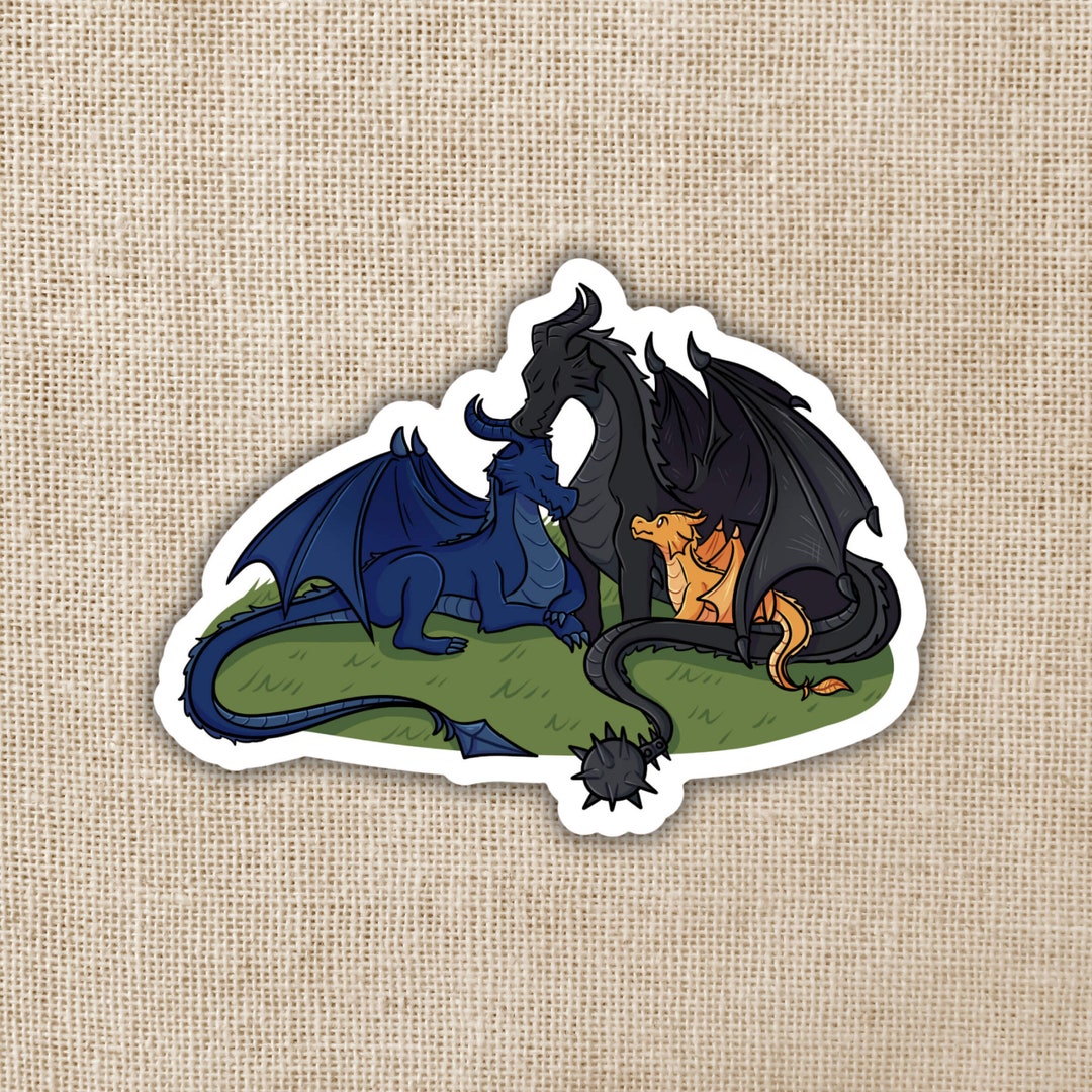 Tairn, Sgaeyl and Andarna Sticker Fourth Wing - Etsy