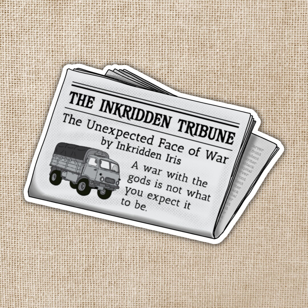Inkridden Tribune Byline Iris Sticker Divine Rivals - Etsy