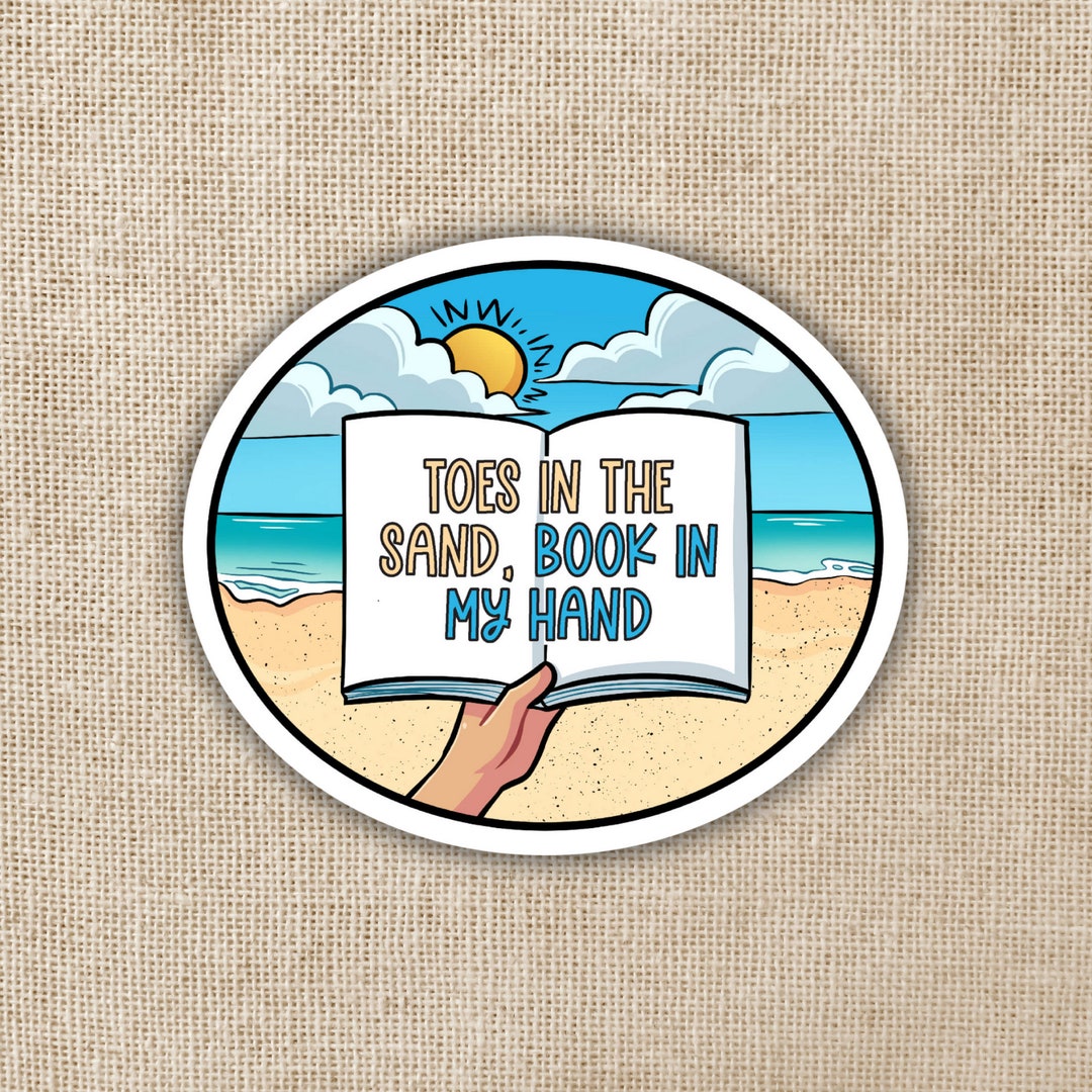 Toes in the Sand Book in My Hand Sticker Vinyl Dishwasher - Etsy