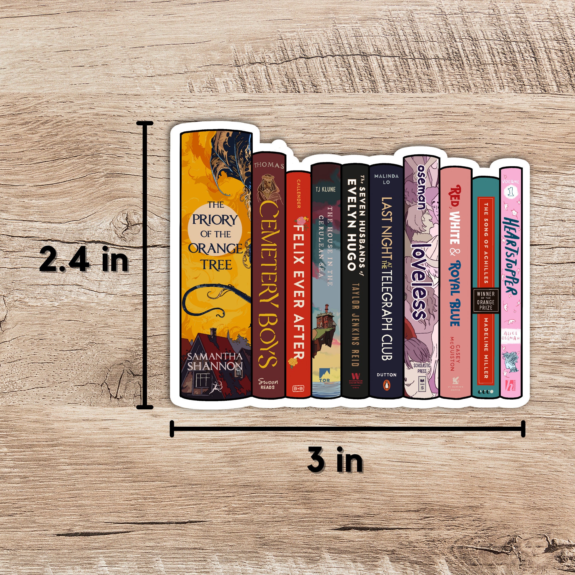 LGBTQ Bestsellers Book Stack 3-inch Sticker - Etsy