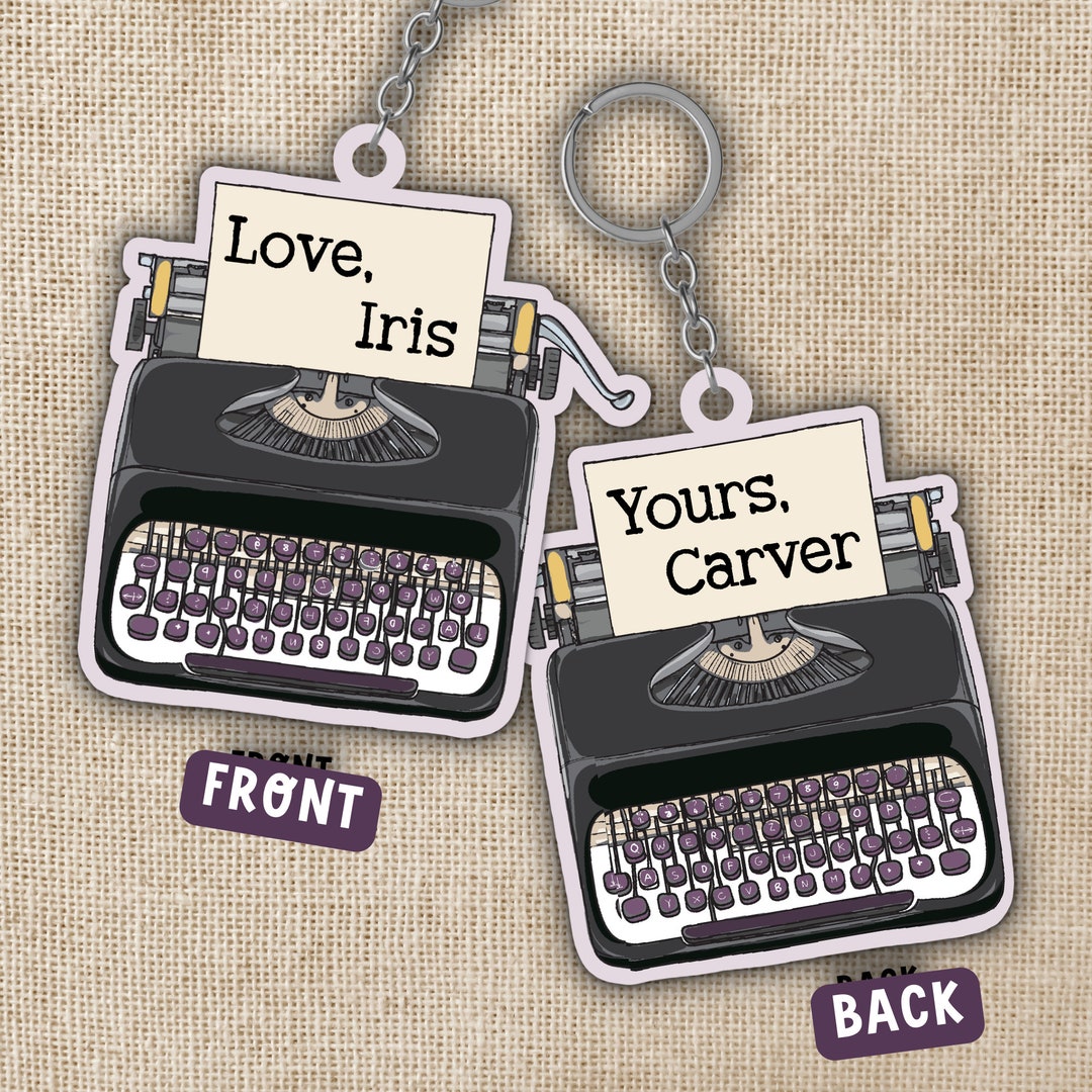 Love Iris, Yours C Typewriter Keychain Divine Rivals - Etsy