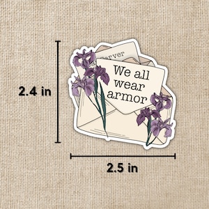We All Wear Armor Sticker Divine Rivals - Etsy