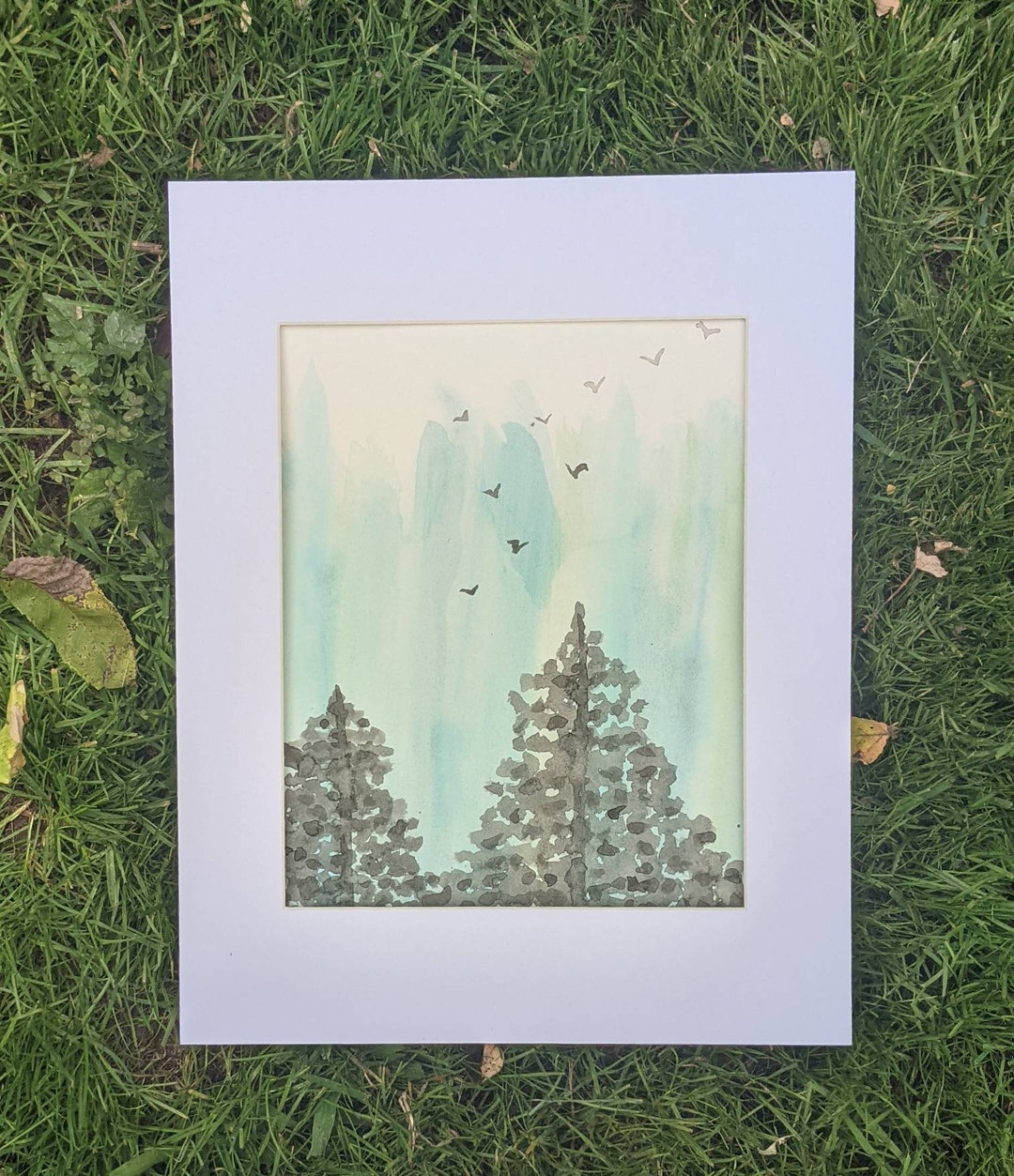 Woodland Watercolor Art in Matte | Original Artwork | Not a Print - Etsy