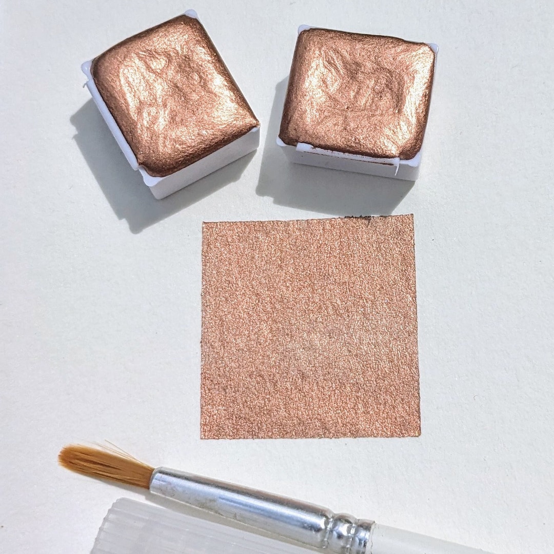 Proper Copper Handmade Watercolor Half Pans | Metallic | #B027 - Etsy