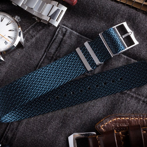 Black Premium Slip Through Watch Strap 20 & 22mm - Etsy