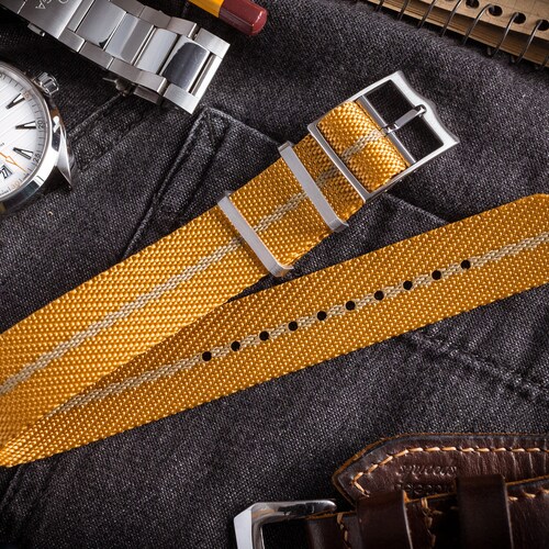 Black Premium Slip Through Watch Strap 20 & 22mm - Etsy