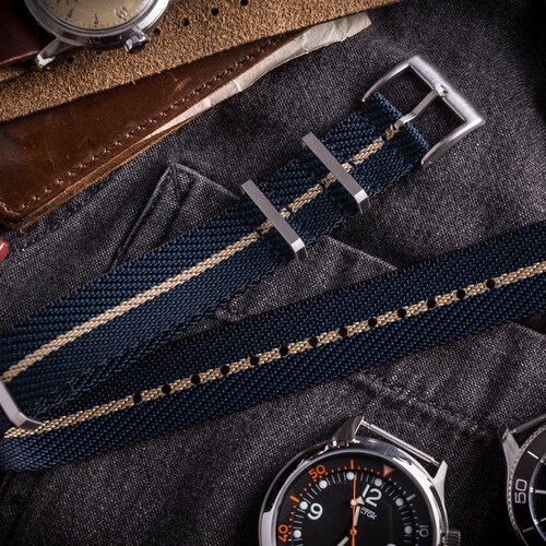 Black Premium Slip Through Watch Strap 20 & 22mm - Etsy