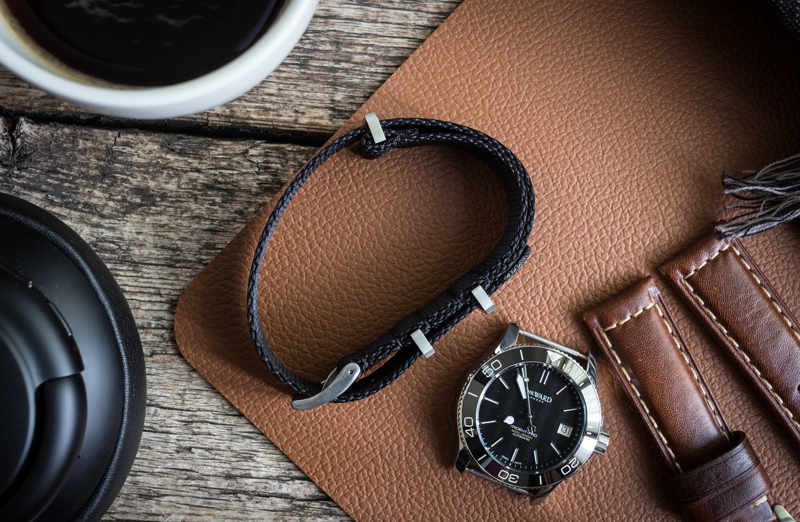 Black Premium Slip Through Watch Strap 20 & 22mm - Etsy
