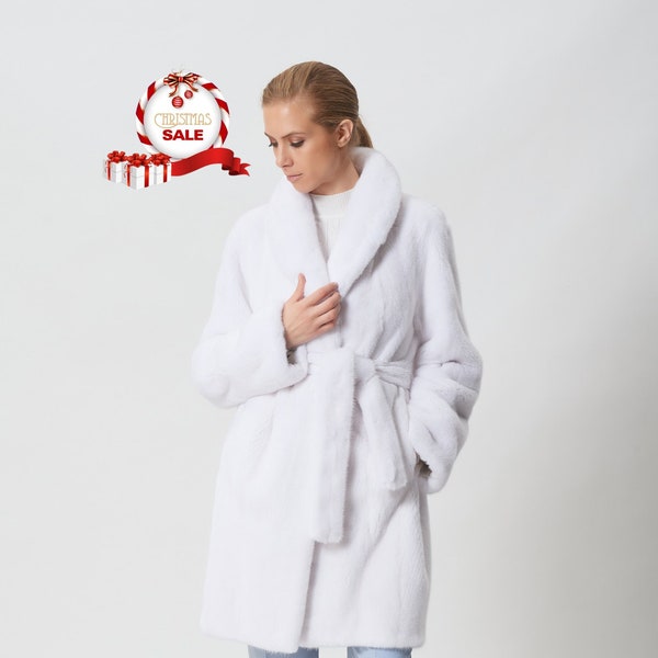 White Mink Fur - Etsy