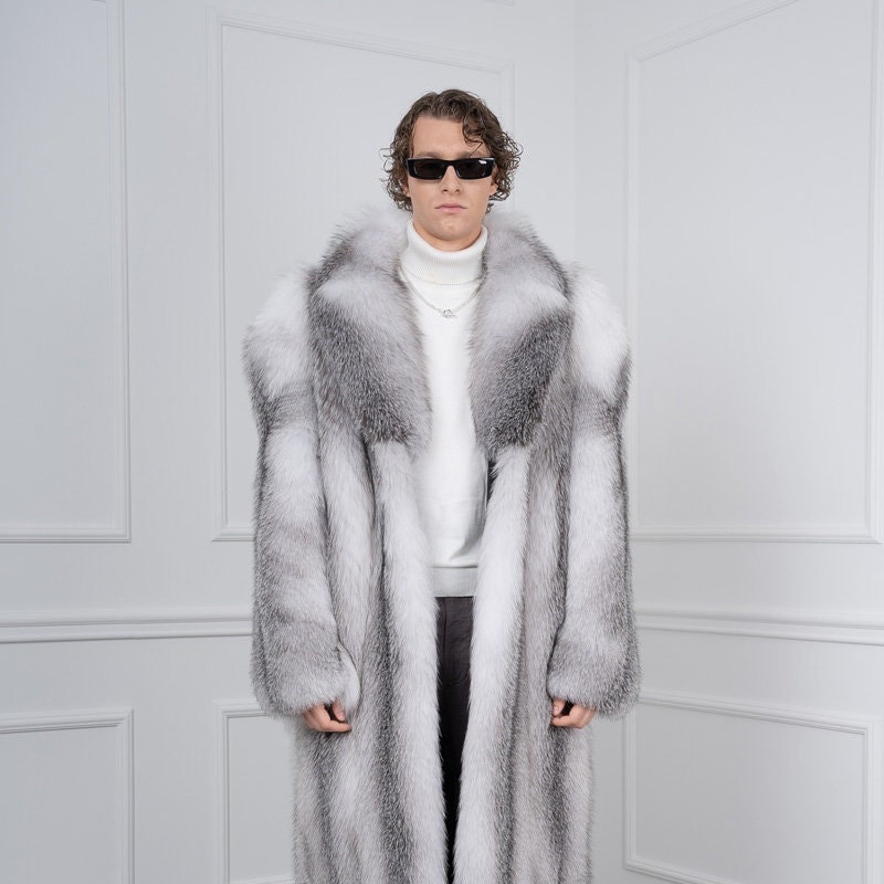 Blue Fur Coat - Etsy