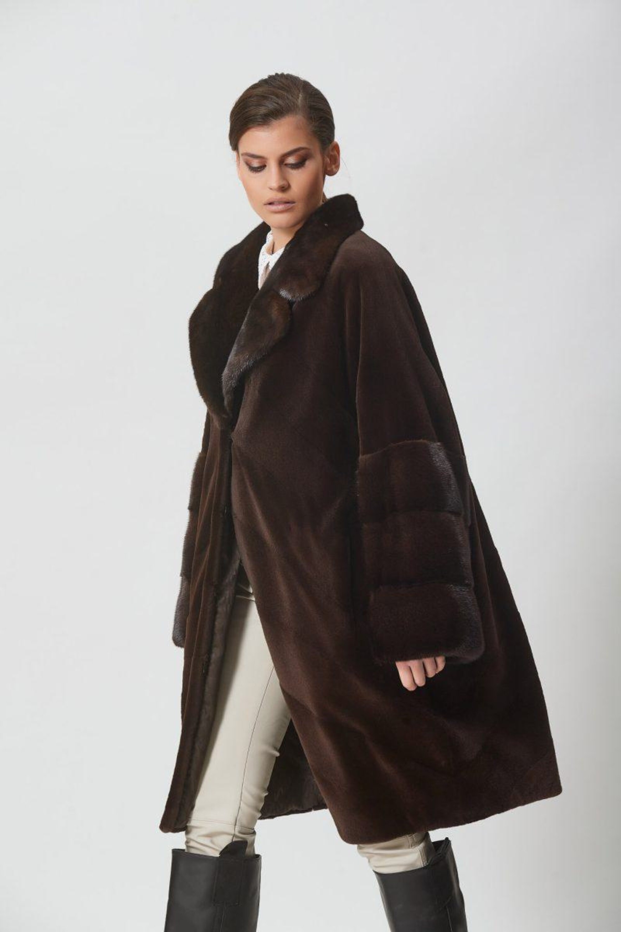 Dark Brown Short Sheared Mink Fur Jacket - Etsy