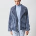 Steel Blue Mink Fur Short Jacket - Etsy