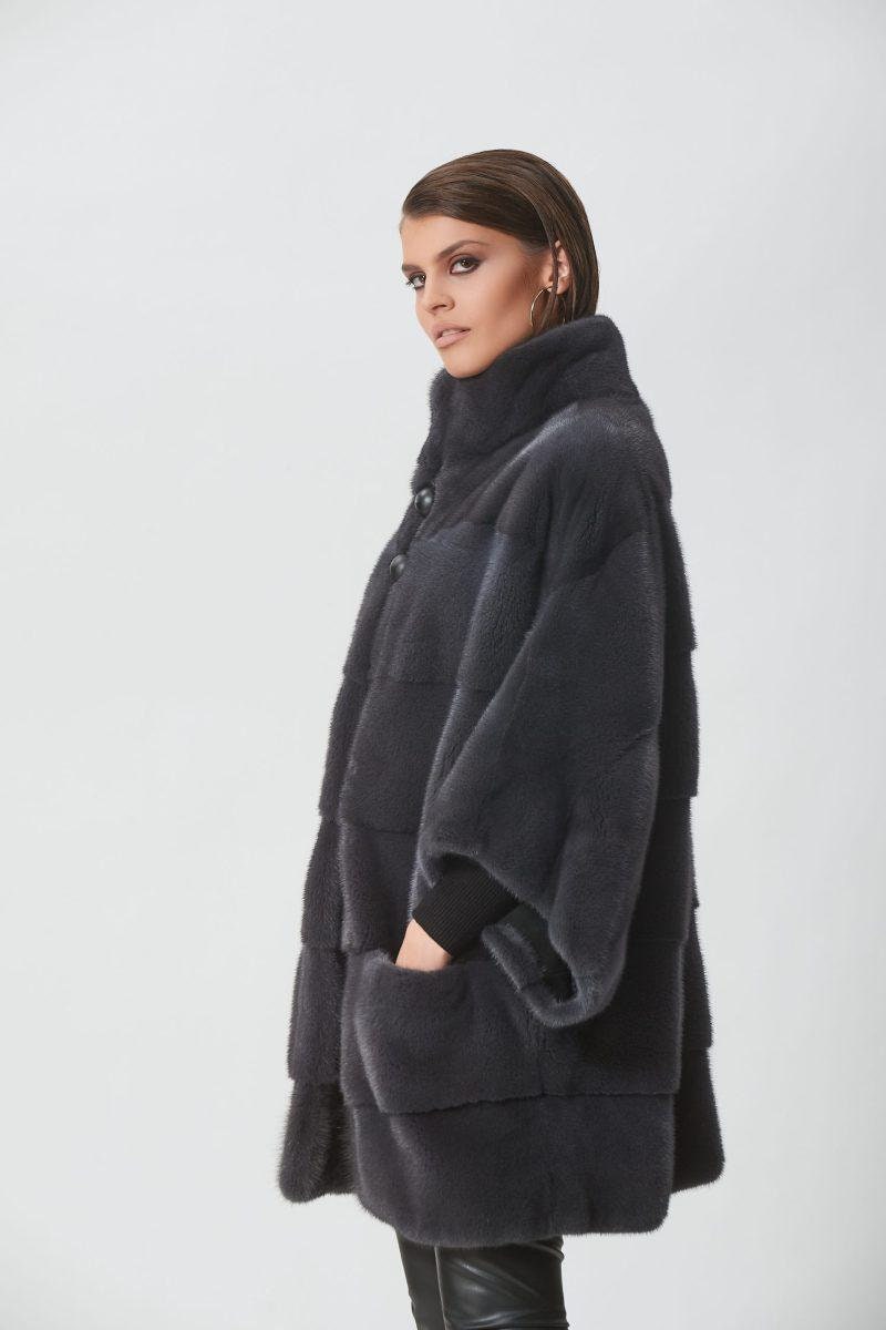 Dark Gray Fur Cape - Etsy