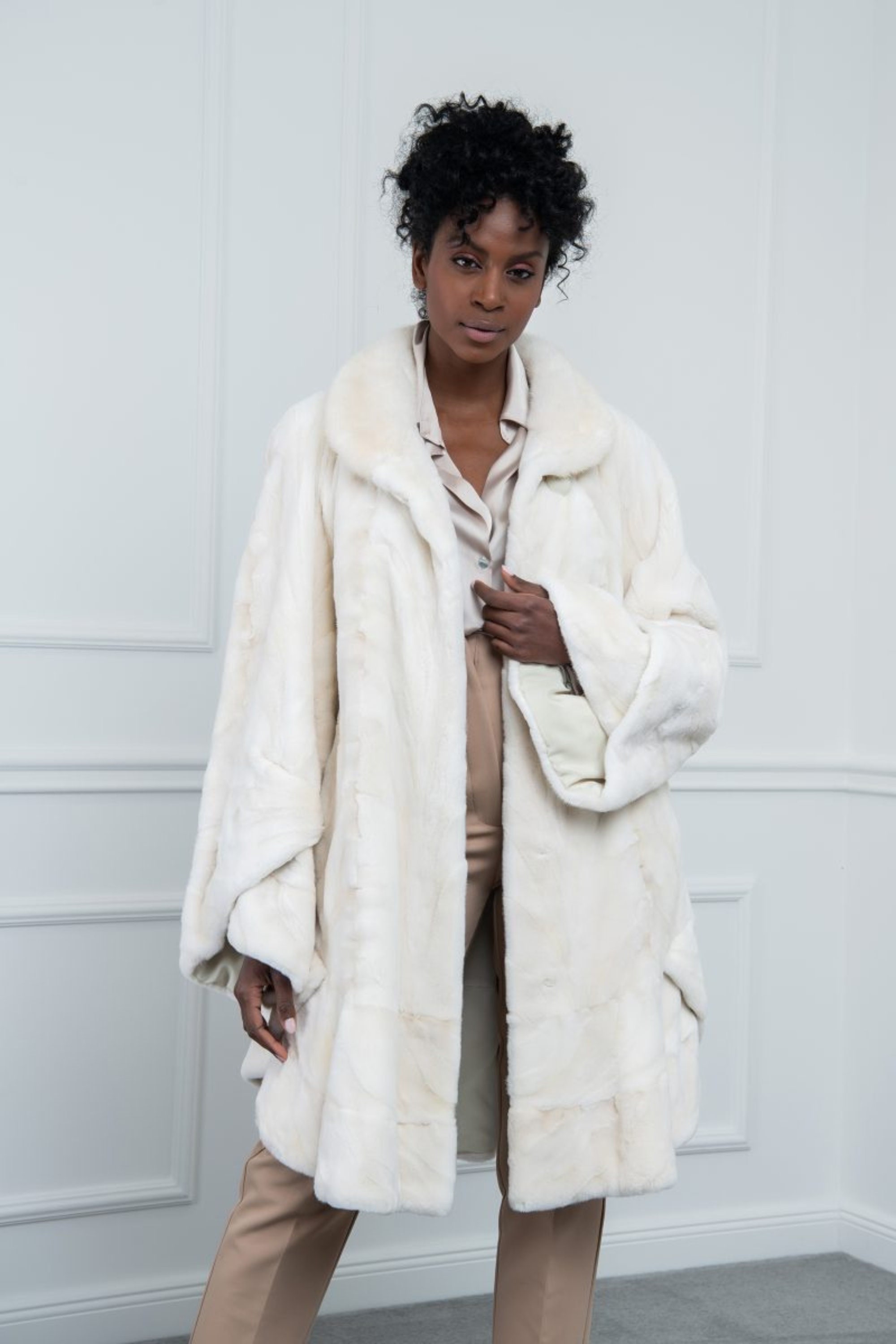 Pearl Mink Fur Sections Jacket Made of 100% Real Fur - Etsy