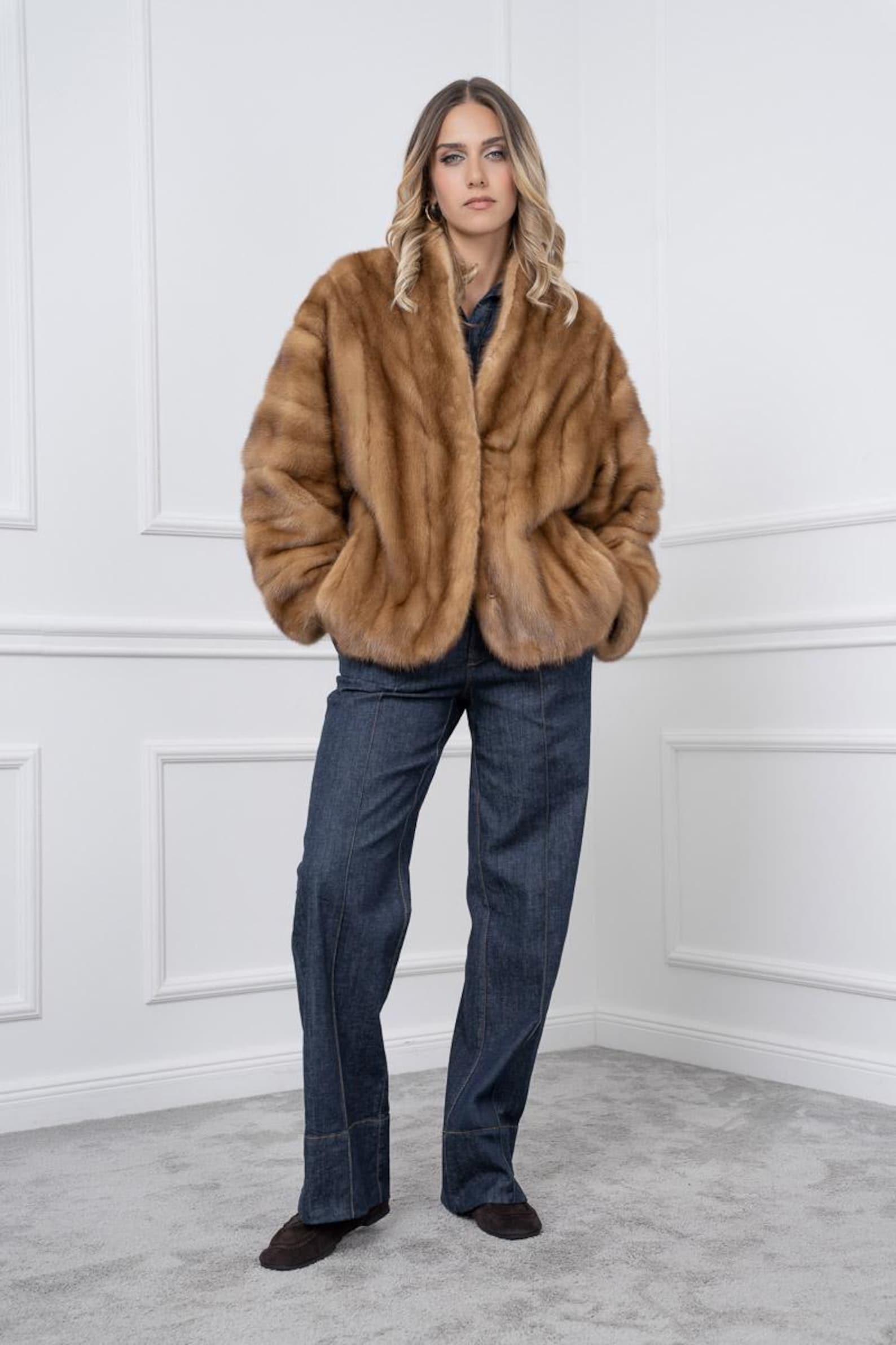 Vintage Gold Mink Jacket - Etsy Canada