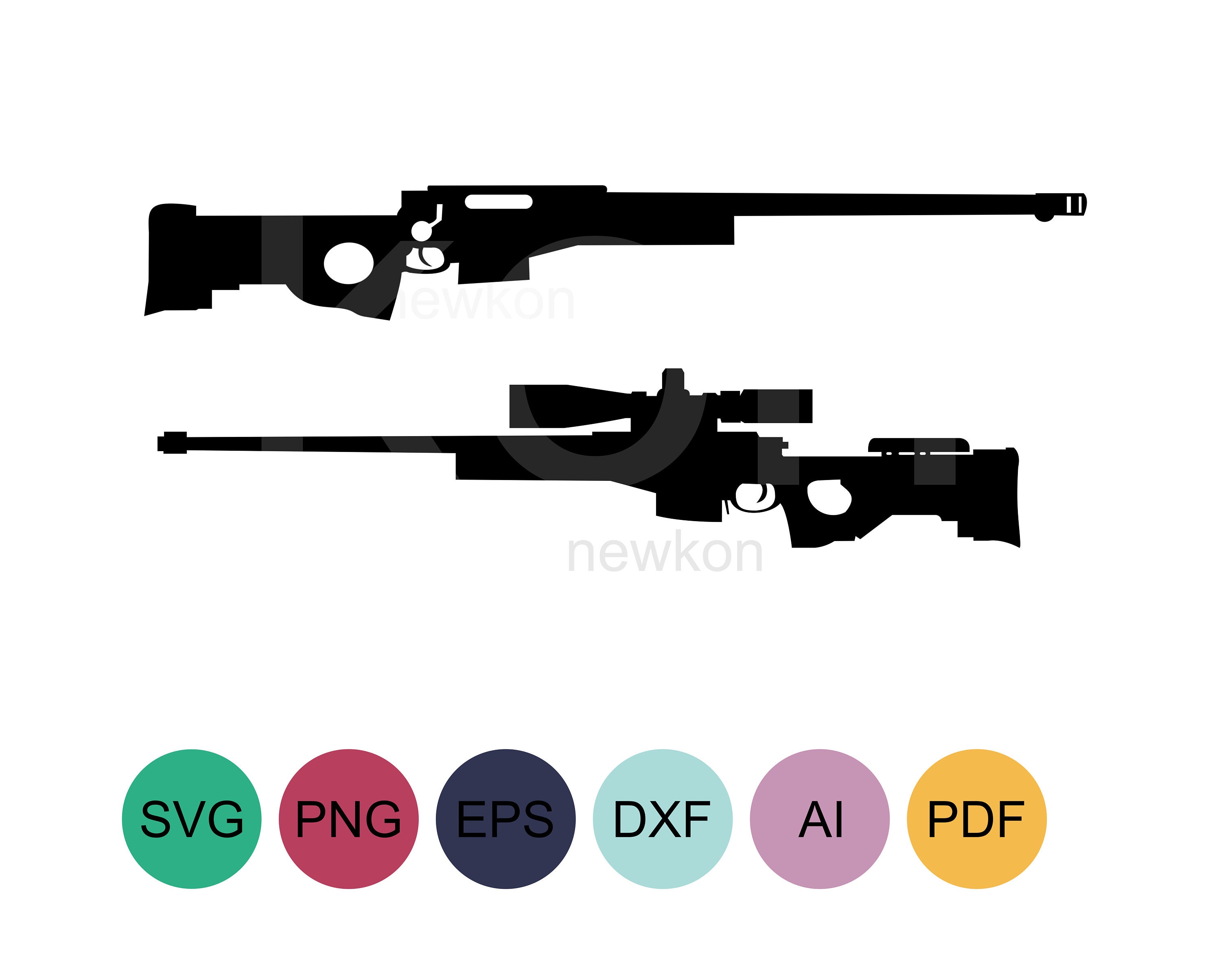 AWM Sniper Rifle Svg Awm Rifle Svg Awm SVG Gun Vector | Etsy México