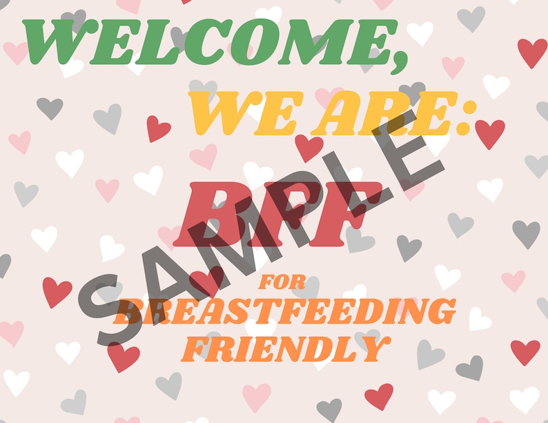 Breastfeeding Art Breastfeeding Sign Mother Business Sign Welcome Sign ...