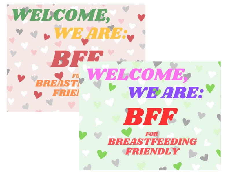 Breastfeeding Art Breastfeeding Sign Mother Business Sign Welcome Sign ...