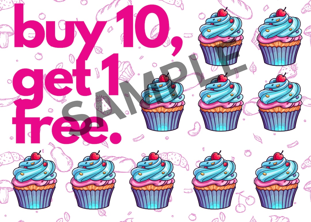 Restaurant Stamp Card | Restaurant Coffee Shop Hamburger Pizza ...