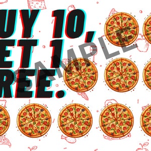 Restaurant Stamp Card | Restaurant Coffee Shop Hamburger Pizza ...
