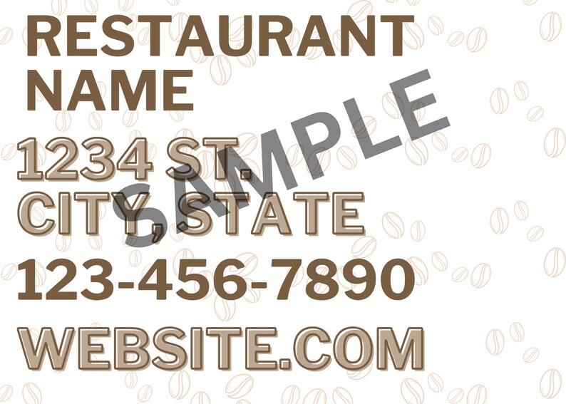 Restaurant Stamp Card Restaurant Coffee Shop Hamburger Pizza Restaurant ...