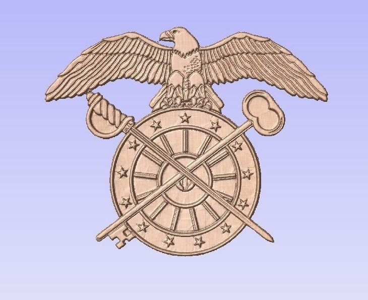 Army Quartermaster Corps CNC STL 3D Model - Etsy