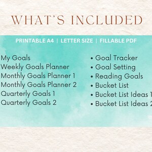 Goal Planner Bundle, Goal Planner Printable, Life Goals Planner, Goal ...