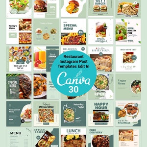 30 Social Media Post for Restaurants | Restaurant Instagram Templates ...