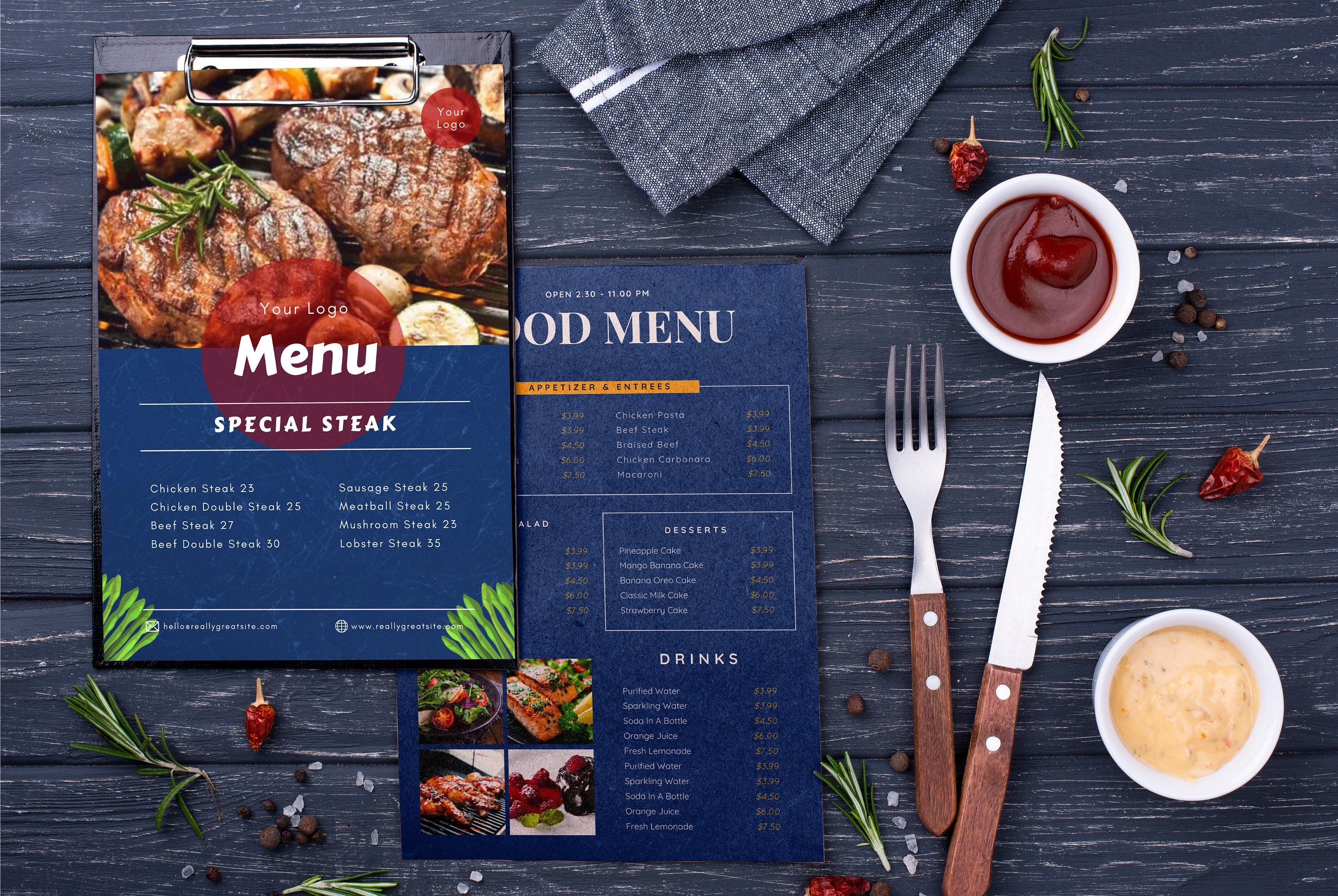 Restaurant Menu Template, Menu for Café, Restaurant Food Menu Editable ...