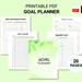 Goal Planner Printable,habit Tracker, Monthly Goal Setting,yearly Goals ...