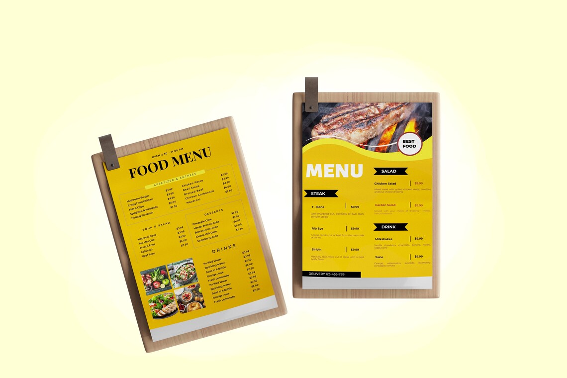 Food Menu Template,coffee Menu Template, DIY Restaurant Menu, Cafe Menu ...