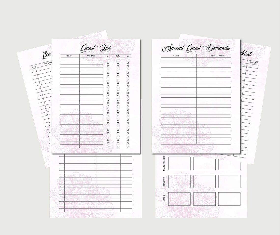 Event Planner Template | Printable Event Planner | Party Planner ...
