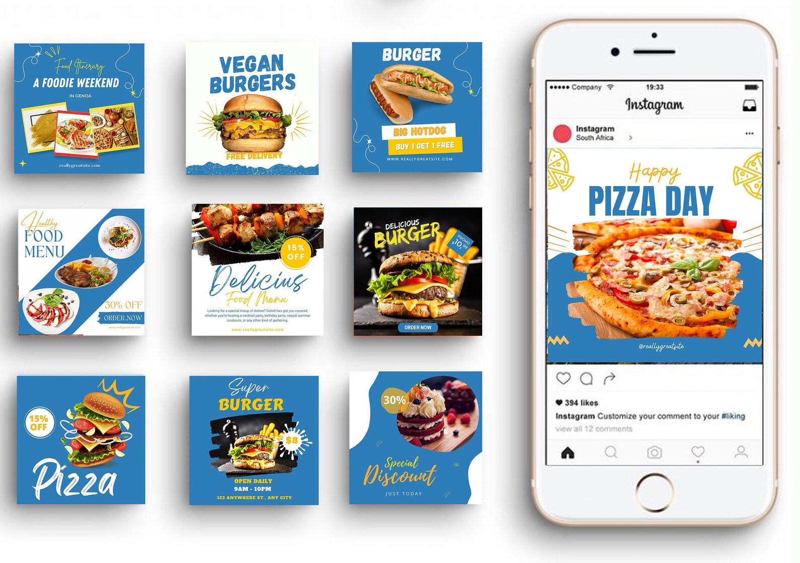 Editable Food Instagram Template,food Instagram Story,social Media Post ...