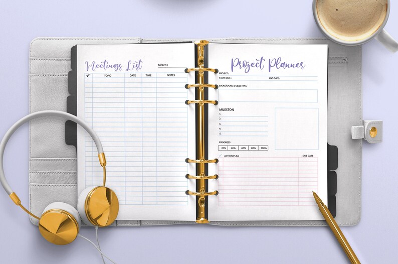 Office Work Planner,office Organizer,office Tasks Planner Set,project ...