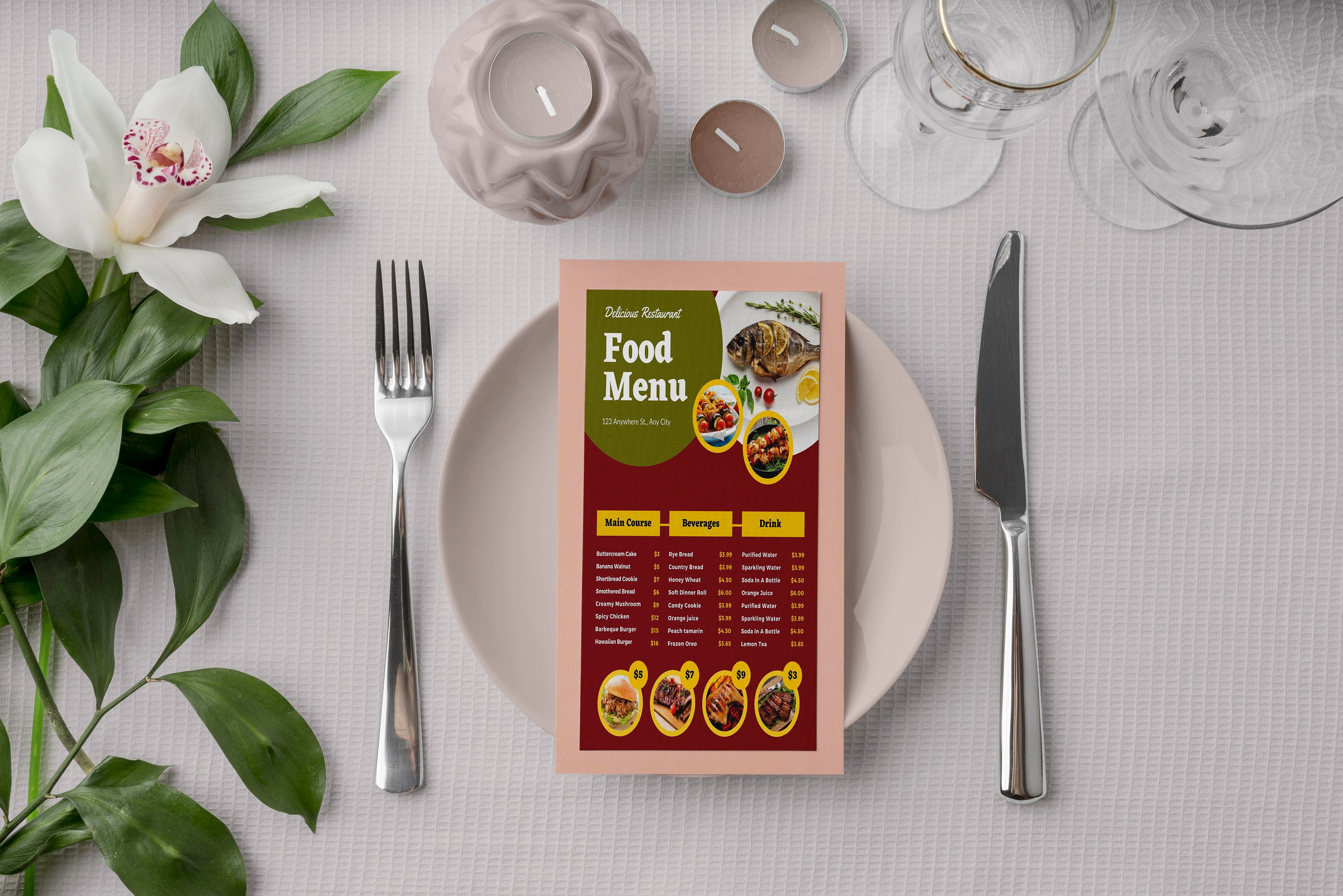 Canva Editable Food Menu, Restaurant Menu Template, Restaurant Food ...