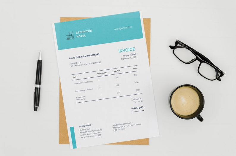 Invoice |invoice Editable Template | Services Invoice | Business ...