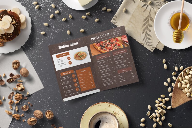 Simple Restaurant Menu Template - Food Menu Flyer Template - Cocktail ...