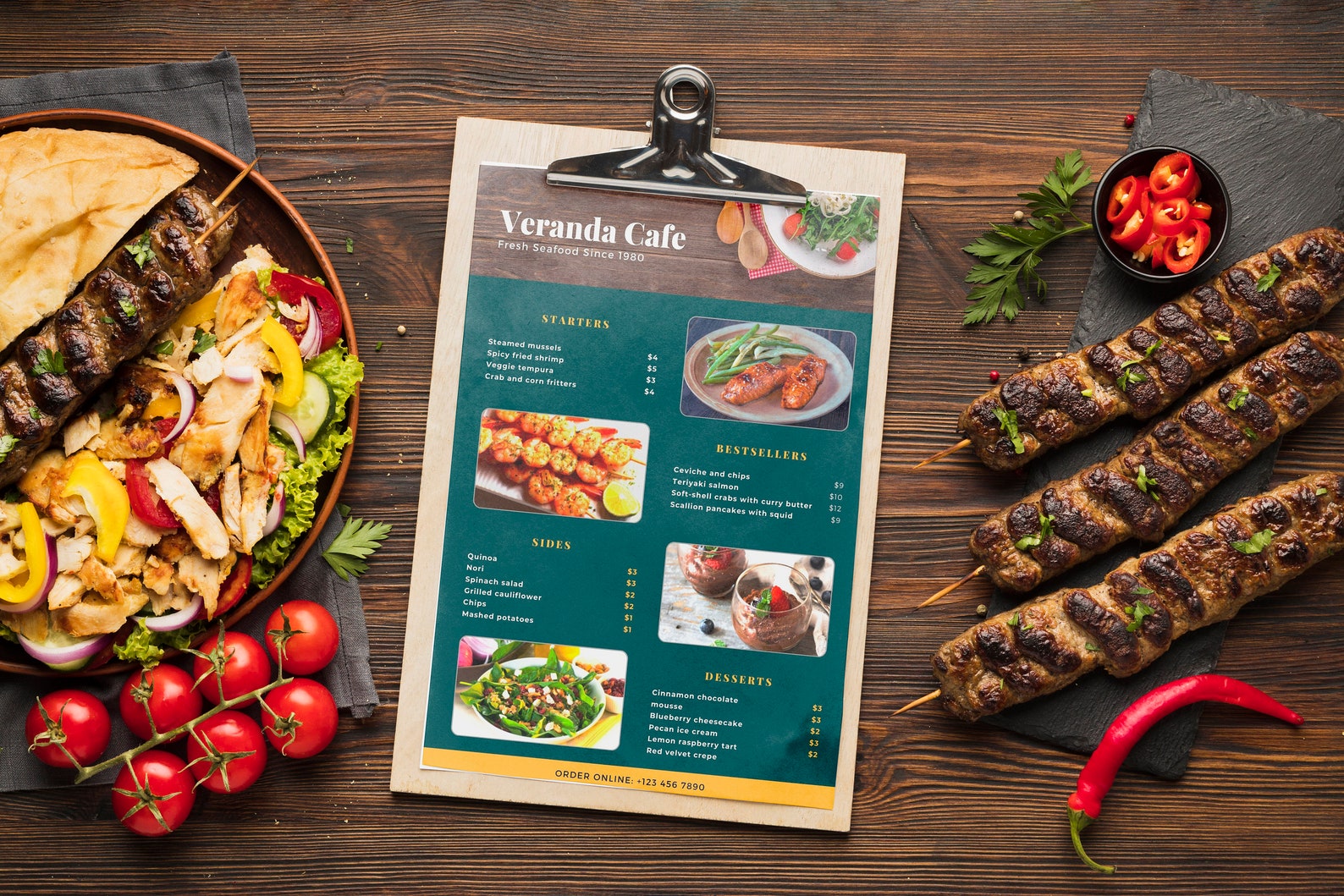 Simple Modern Menu Template - Cocktail Menu, Food Menu, Cafe Menu ...