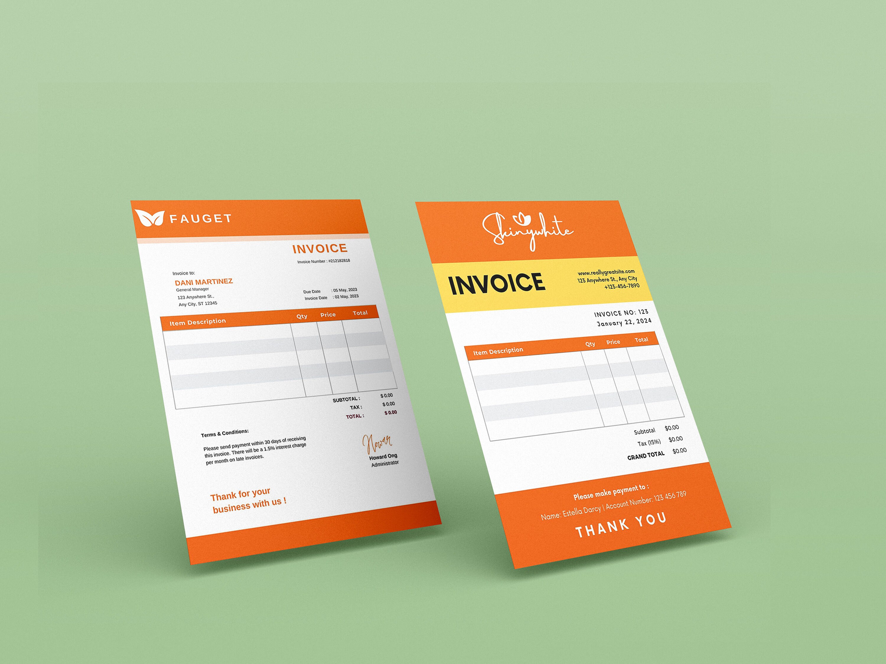 Invoice Template | Instant Download | Editable Invoice | Printable ...