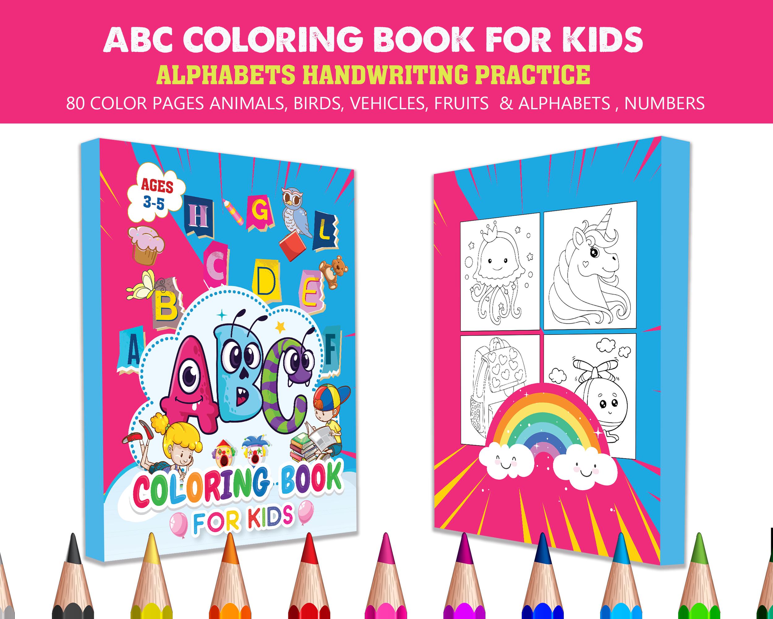 ABC Coloring Book for Kids, Coloring Pages, Alphabet Coloring Page ...