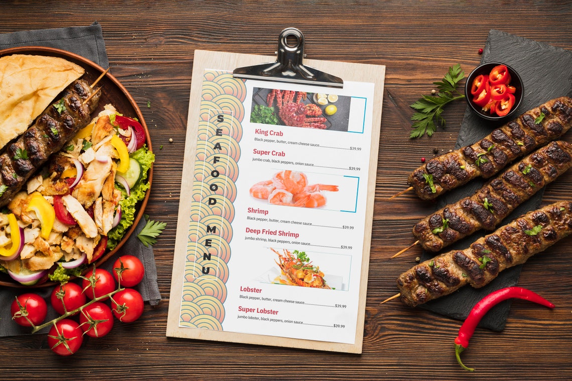 Printable Restaurant Menu Template food Menu Template Cafe - Etsy