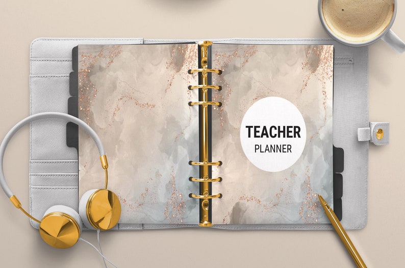 Printable Teacher Planner | Digital Planner Pages | Lesson Planner ...