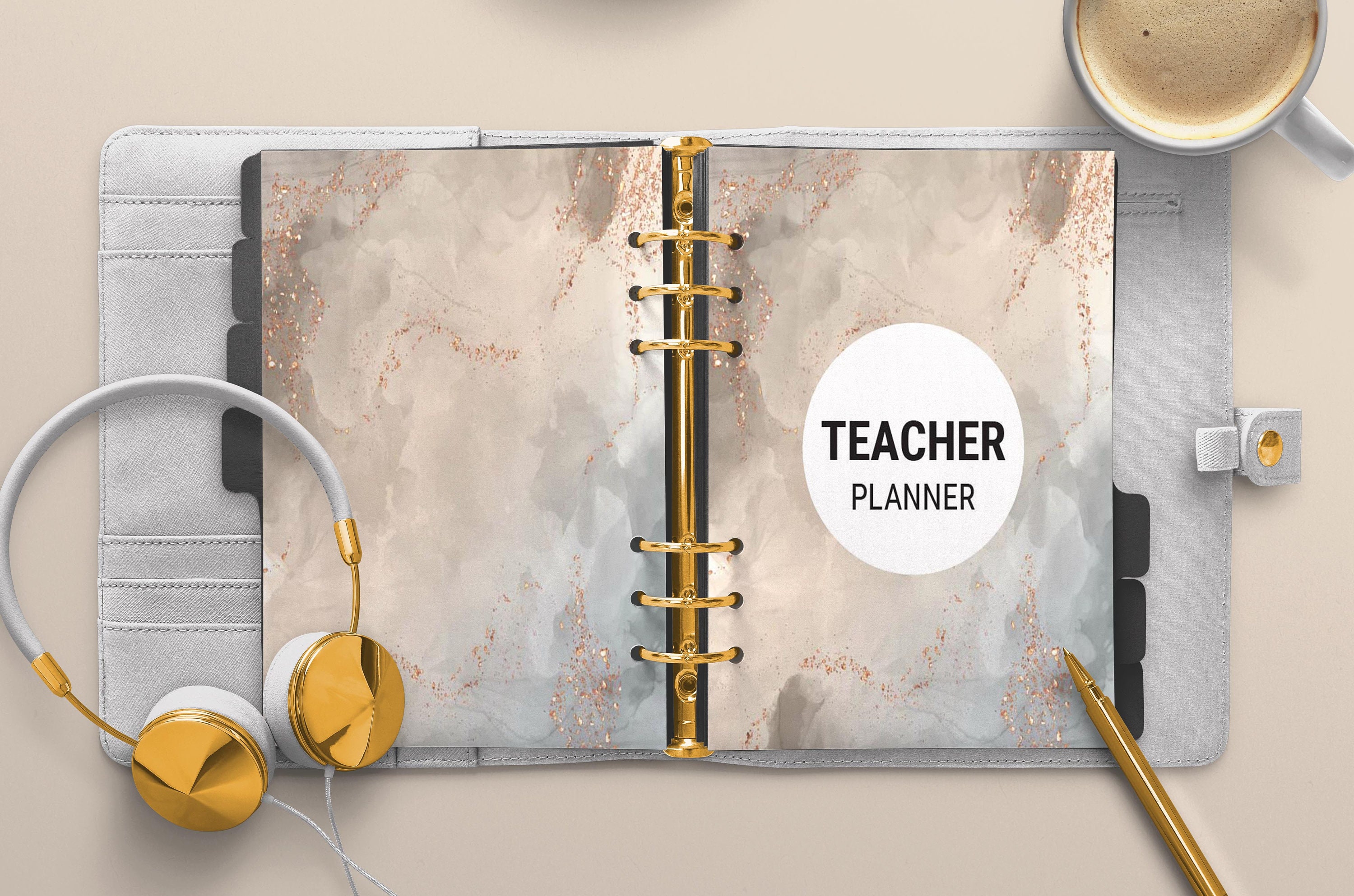 Printable Teacher Planner | Digital Planner Pages | Lesson Planner ...