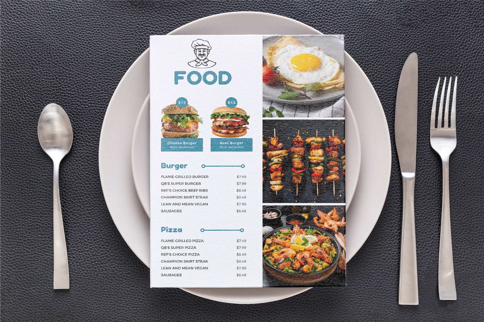Modern Restaurant Menu Template | Printable Restaurant Menu Template ...