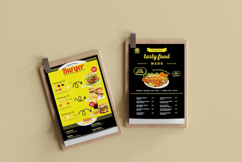 Digital Restaurant Menu Flyer Template | Food Menu Flyer Template ...