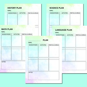 Homeschool Planner Printable | Homeschooling | Academic Planner | Study ...